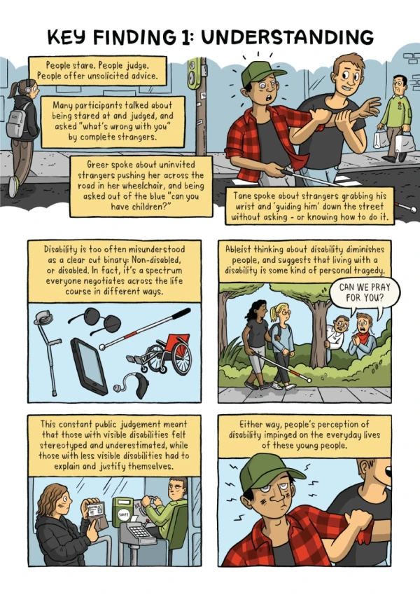 Cartoon challenges “ableist” attitudes towards disabled young people