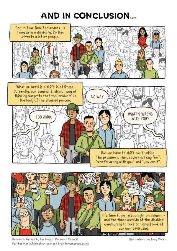 Cartoon challenges “ableist” attitudes towards disabled young people