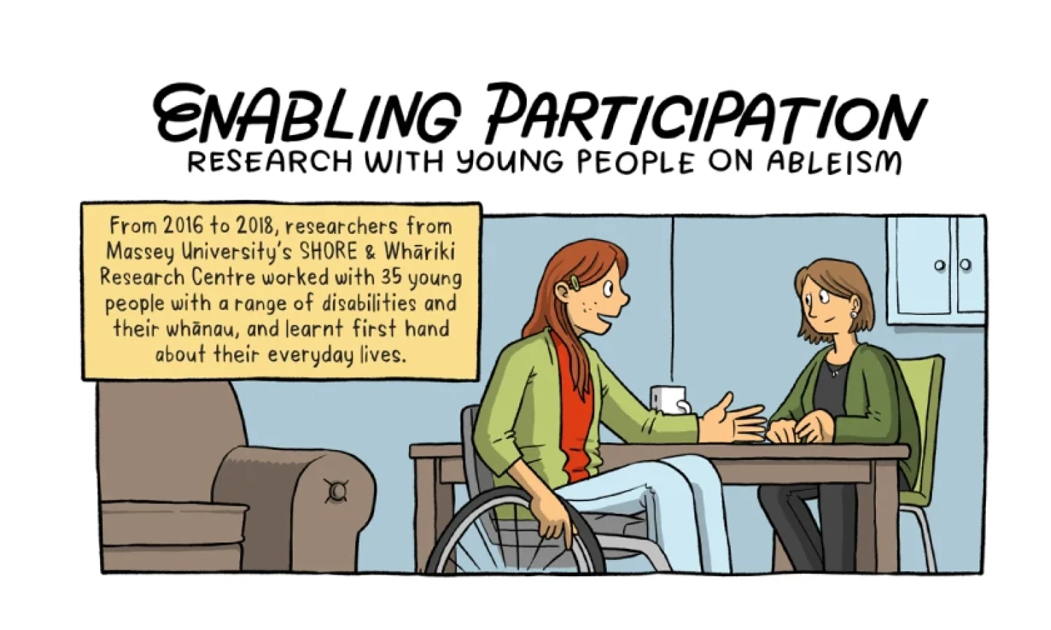 Cartoon challenges “ableist” attitudes towards disabled young people